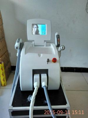 China 3 handles Elight IPL hair removal rf body shaping nd yag laser tattoo removal equipment for sale
