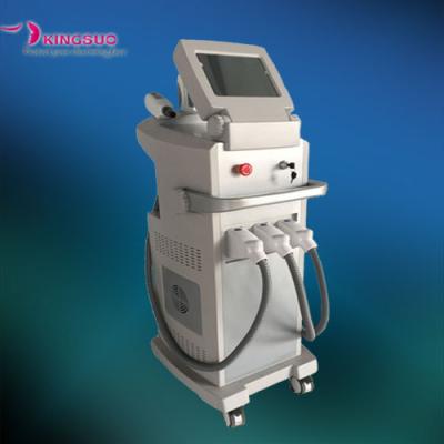 China 3 handles Yag laser e-light ipl hair removal system for sale