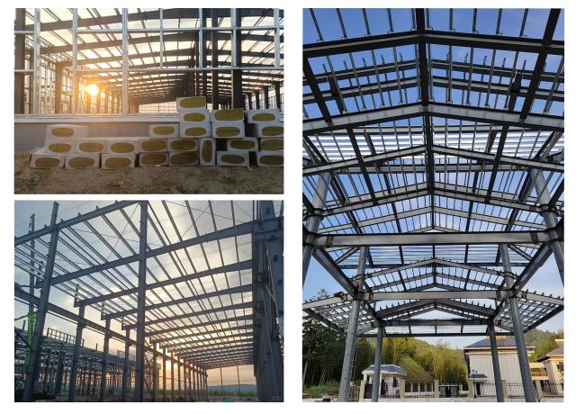 Completed steel structure project