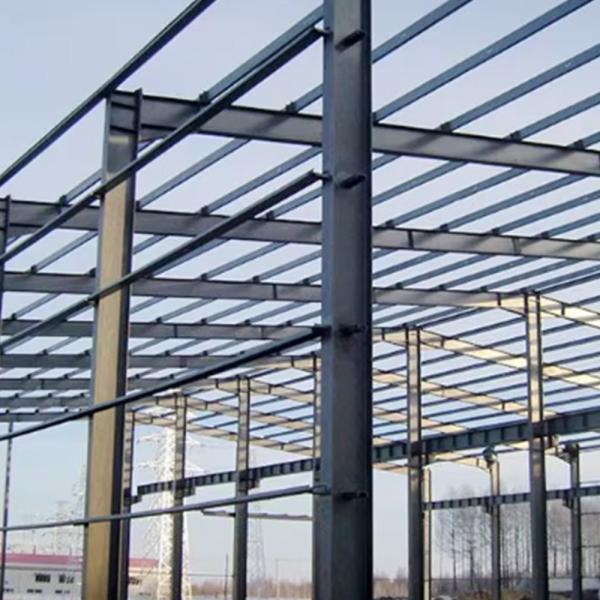 Quality Customized Logo Q235 Industrial Steel Structure Building Steel Frame Car Park for sale
