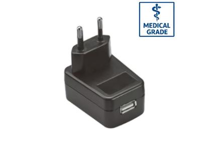 China 12W Medical Power Adapter 5V2.4A / 24V0.5A IEC60601 Certified Low Leakage Current for sale