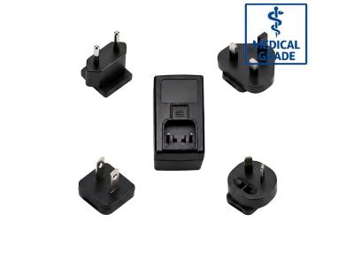 China 24W Hospital-use AC/DC Adapter, Interchangeable Wall Plug, High Efficiency IEC60601 Standard, 12V 2A / 24V 1A Stable Output for sale