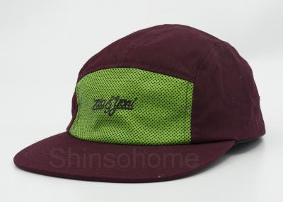 Cina Cioccolato piano dei berretti da baseball del bordo del cotone stampato classico con verde per il regalo in vendita