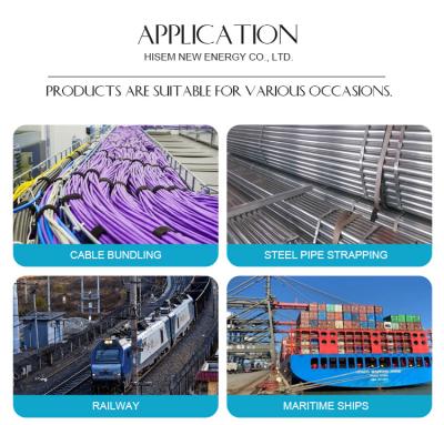Cina 304 316 Stainless Steel Twist Ties For Cable Bundling Steel Pipe Bracing And Railway in vendita