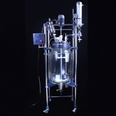 China China's famous brand lab chemical cylindrical vacuum jacketed glass reactor for sale