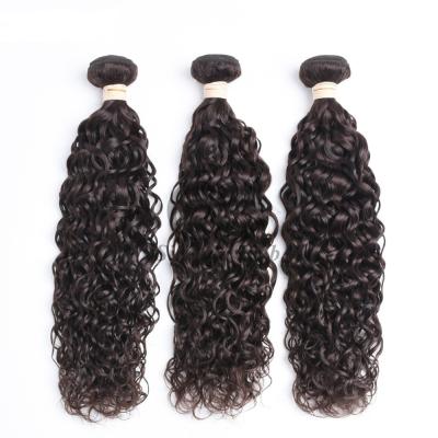 China #2 Dark Brown Water Wave Remy Human Hair Bundles Sew In Weave Bundles Brazilian Bundle Deals for sale