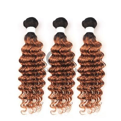 China #T1B/30 Deep Wave Remy Human Hair Bundles Sew In Weave Bundles Brazilian Bundle Deals for sale