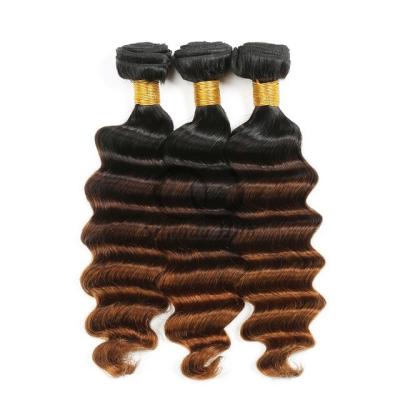 China #T1B/4/30 Loose Deep Wave Remy Human Hair Bundles Sew In Weave Bundles Brazilian Bundle Deals for sale