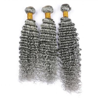 China Grey Deep Wave Remy Human Hair Bundles Sew In Weave Bundles Brazilian Bundle Deals for sale