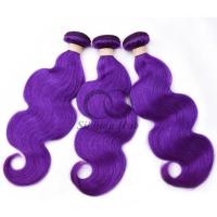 Quality Purple Body Wave Remy Human Hair Bundles Sew In Weave Bundles Brazilian Bundle for sale