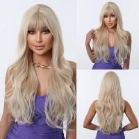 Quality Fashion Long Body Wave Hair Blonde Synthetic Wigs For Women for sale