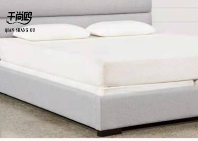 Cina Gambe nere Gray Tufted Platform Bed, letto di cuoio del pavimento dell'appartamento in vendita