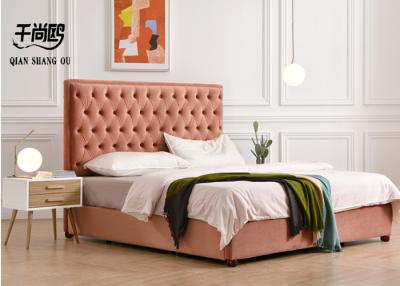 Cina Struttura di cuoio di re Size Leather Bed del pavimento del velluto del letto moderno di Tatami in vendita