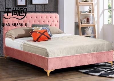 Cina Copertura molle della biancheria da letto della piattaforma del doppio del tessuto con le gambe dorate in vendita