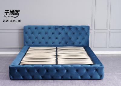 Chine Style européen 140*200cm 180*200cm de double de la Reine de velours de tissu cadre de lit à vendre