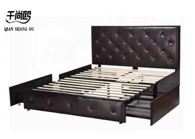 Cina Letto ricoperto forma del fermaglio di tirata con i cassetti, letti moderni del ferro battuto in vendita