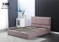 China Full Shape Upholstered Storage Platform Bed Simple Style With Pressure Bracket Storage for sale