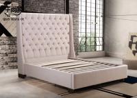 China Durable Elegant Upholstered Fabric Beds Pull Buckle Drawer for sale