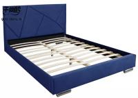 China Simple geometric pattern stitching strong and durable bedroom platform bed for sale