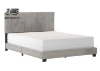 China Style Single Package Platform Tufted Bed Queen Size Classic Line Stitching for sale
