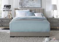 China Style Single Package Platform Tufted Bed Queen Size Classic Line Stitching for sale