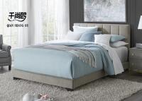 China Style Single Package Platform Tufted Bed Queen Size Classic Line Stitching for sale