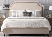 China Metal Decorative Upholstered Storage Platform Bed soft Fabric Material for sale