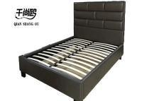 China All Match Novel Soft Platform Bed Square Stitching Low Key for sale