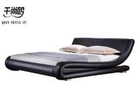 China Modeling Soft Linen Upholstered Bed Ergonomic Design Customized for sale