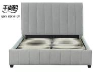 China Gray Soft Platform Bed Frame 183*203cm Overall Disassembly / Assembly for sale