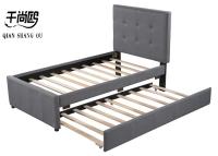 China 140*200cm Sliding Double Bed , customized Simple Platform Bed for sale