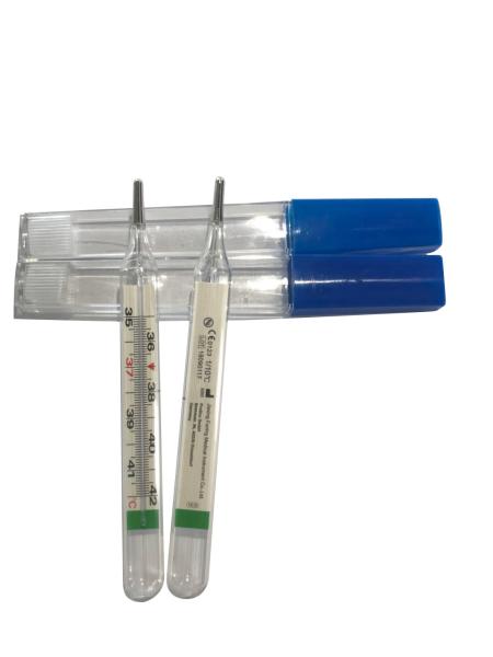 Quality Customized Support Mercury-Free Clinical Glass Thermometer with Gallium Alloy for sale