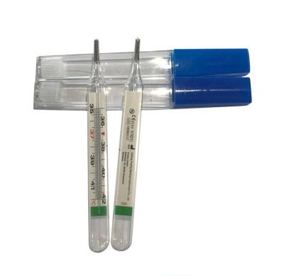Quality Clinical Underarm Type Mercury-free Thermometer with Glass for sale