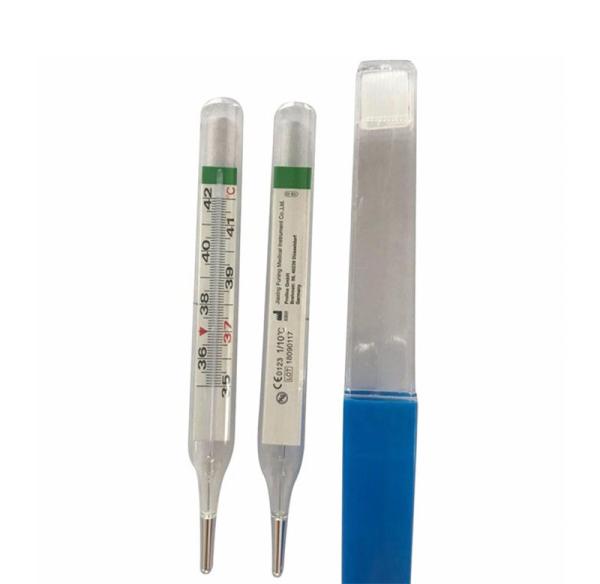 Quality Clinical Underarm Type Mercury-free Thermometer with Glass for sale