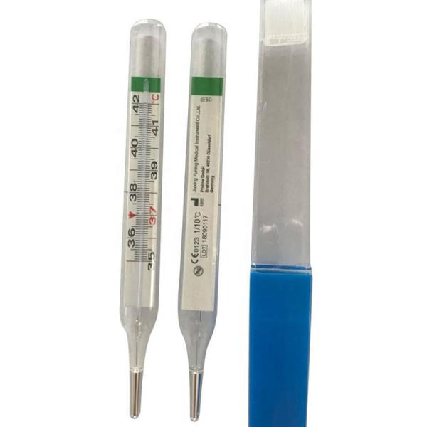 Quality OEM Support Clinical Glass Mercury-free Scale Thermometer for Oral Rectal for sale
