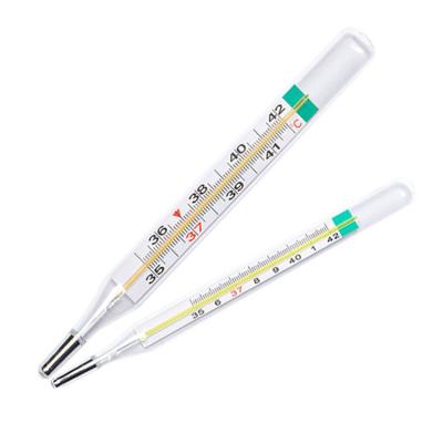 China OEM Support Clinical Glass Mercury-free Scale Thermometer for Oral Rectal Axillary for sale
