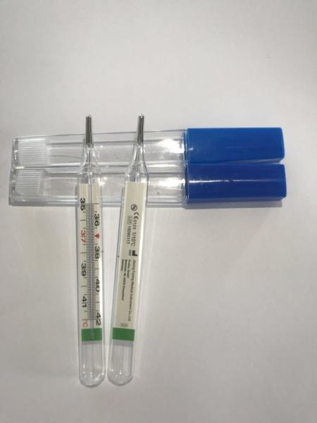 Quality Customized Support Baby/Adult Glass Mercury-Free Thermometer Celsius Fahrenheit for sale