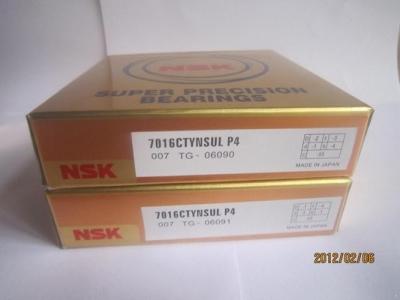 China NSK 7016AC Angular contact ball bearing 80x125x22mm for sale