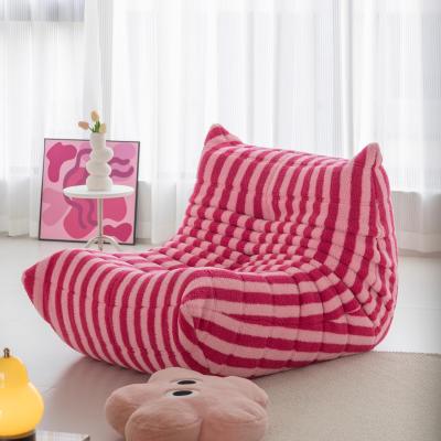 China Nordic togo caterpillar lazy sofa net red fabric living room balcony designer leisure single sofa recliner for sale