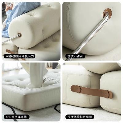 China Small Apartment Single Sofa Folding Bed Tofu Block Leisure Lazy Sofa Chair OEM Design for sale
