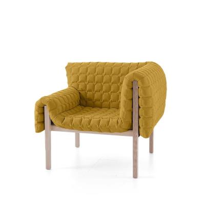 China Antique Style Curved Leisure Armchair Light Luxury Lazy Lounge Chair Single Sofa for sale