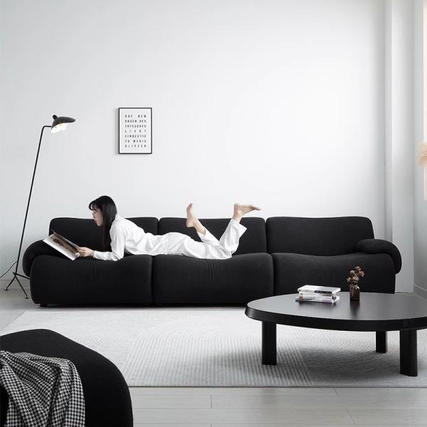 Quality Custom Color Soft Cotton Linen Sofa Three Seater Living Room Modern Fabric Couch for sale