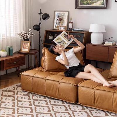 China Custom Sizes Small Leather Recliner Sofa Chair Living Room Modern Leather Sofa for sale