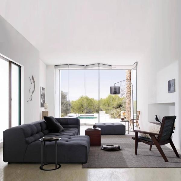 Quality L Shaped Living Room Fabric Sofa Small Apartment Modern Modular Sofa Nordic for sale