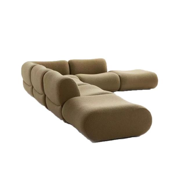 Quality Fabric Living Room Compression Sofa Small Folding Retro American Removable Sofa for sale