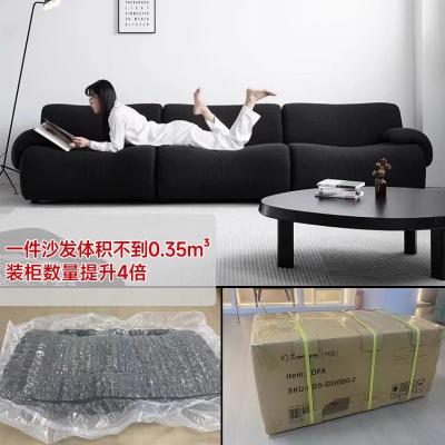China Fabric Living Room Compression Sofa Small Folding Retro American Removable Sofa for sale