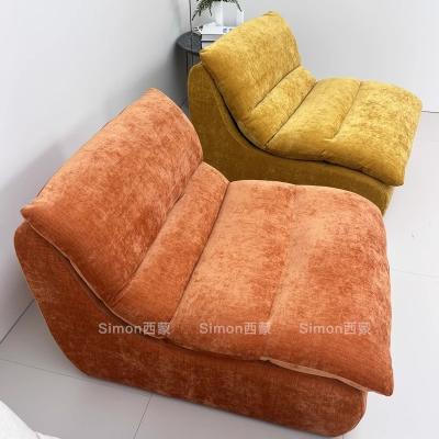 Cina Compressione balcone Singolo Casual Poltrona pigra Coniglio Capelli Divano Sedia Confortevole in vendita