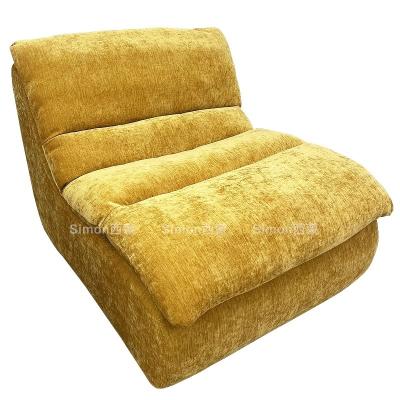 Cina Compressione balcone Singolo Casual Poltrona pigra Coniglio Capelli Divano Sedia Confortevole in vendita