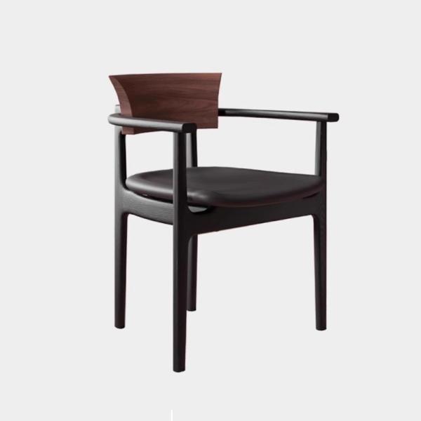 Quality Casual Home Restaurant Dining Chair Nordic Ancient Style With Solid Wood Back for sale