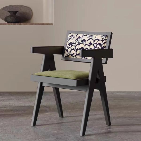 Quality OEM Design Solid Wood Modern Dining Chair Home Dining Room Chair Light Luxury for sale